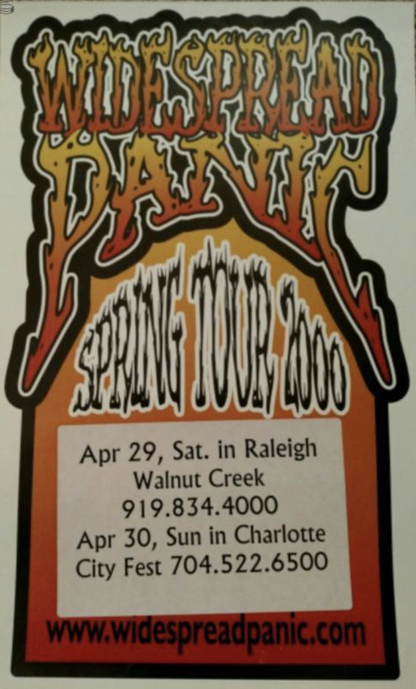 Widespread Panic - 04/29/2000 - Raleigh, NC | PanicStream